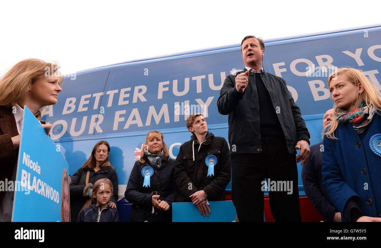 Prime minister david cameron and nicola blackwood hi-res stock ...