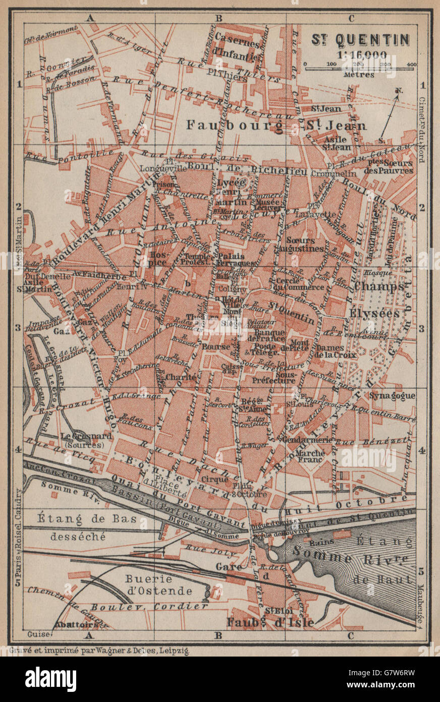 Map st quentin france hi-res stock photography and images - Alamy