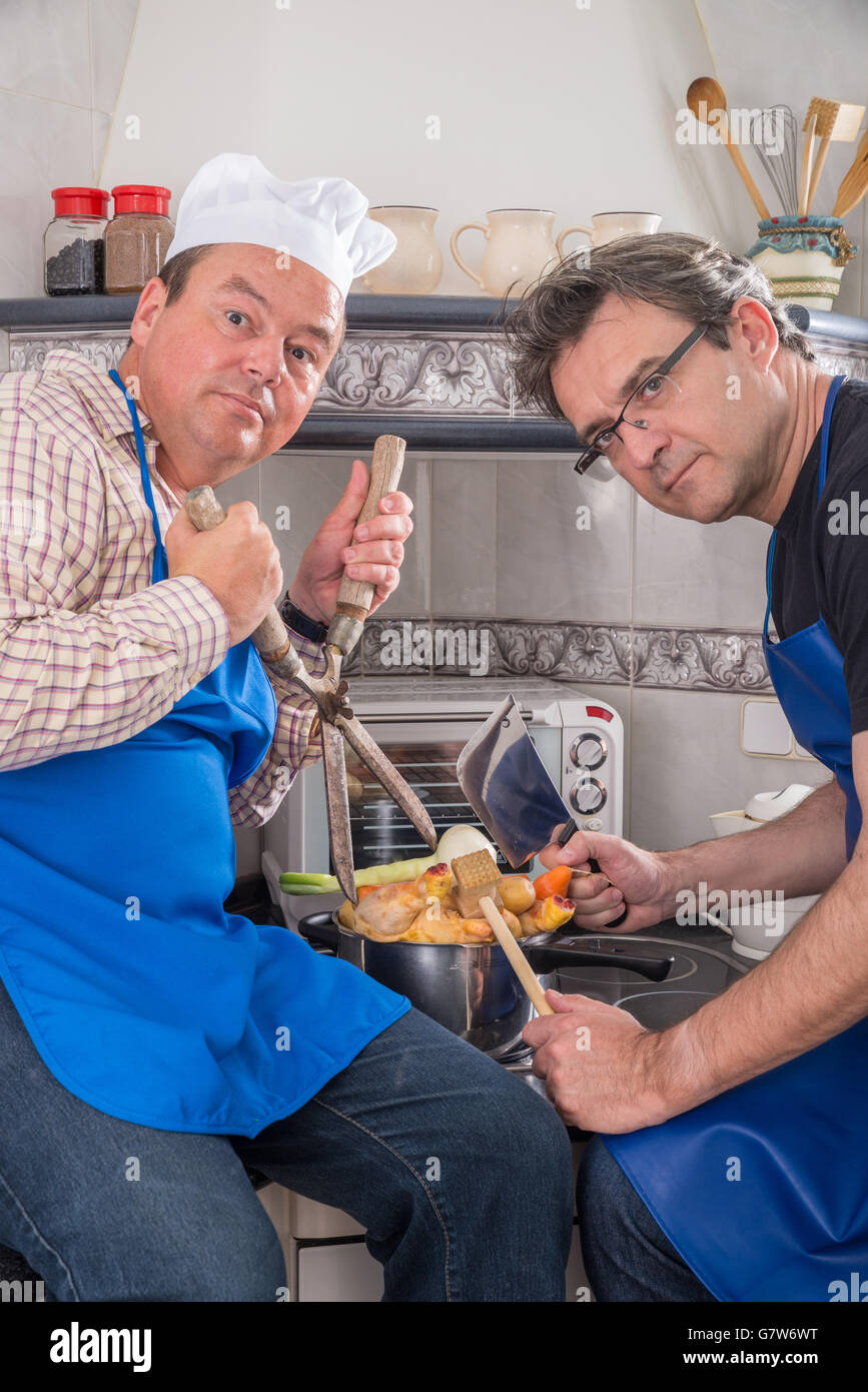 Too many cooks hi-res stock photography and images - Alamy