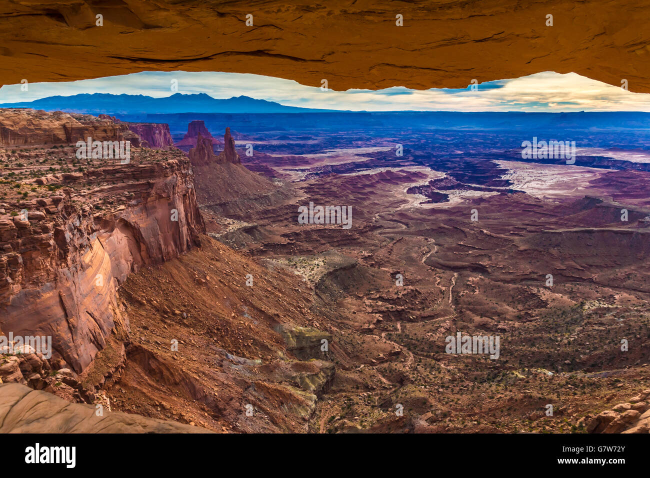 world famous mesa arch in canyonlands national park, utah us Stock ...