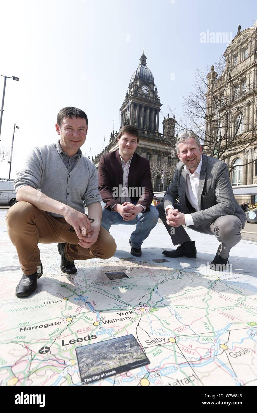 (Left-right) Yorkshire First leader and candidate for Dewsbury, Richard ...