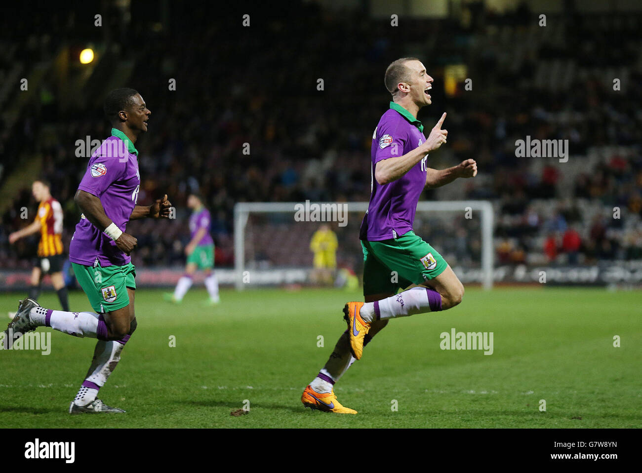 Bristol City's captain Aaron Wilbraham celebrates scoring the 6th goal ...