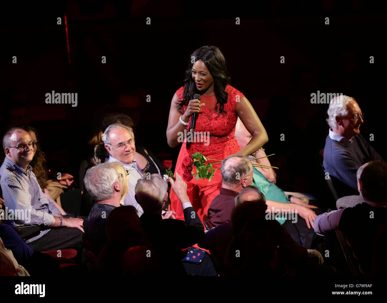 Angel Blue performing on stage at London's Royal Albert Hall during ...