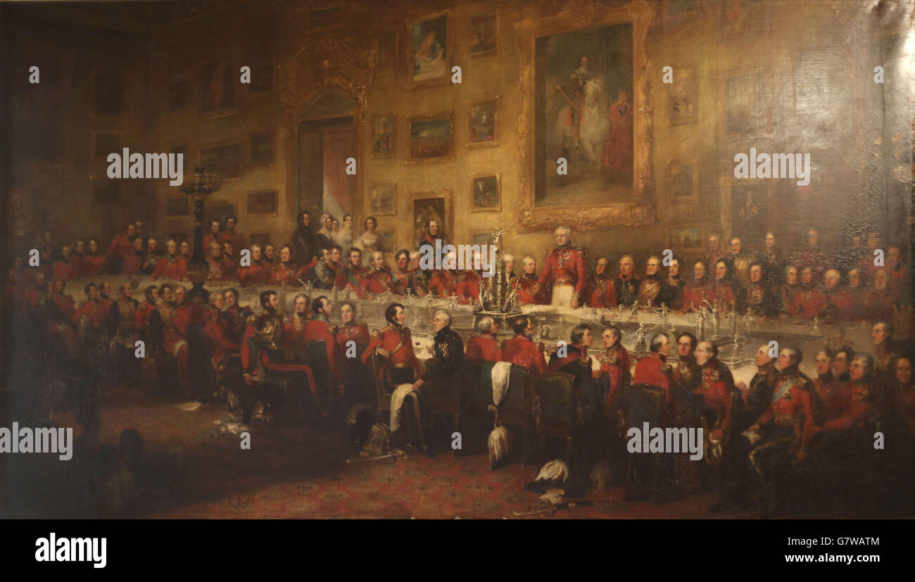 Waterloo banquet by william salter hi-res stock photography and images ...