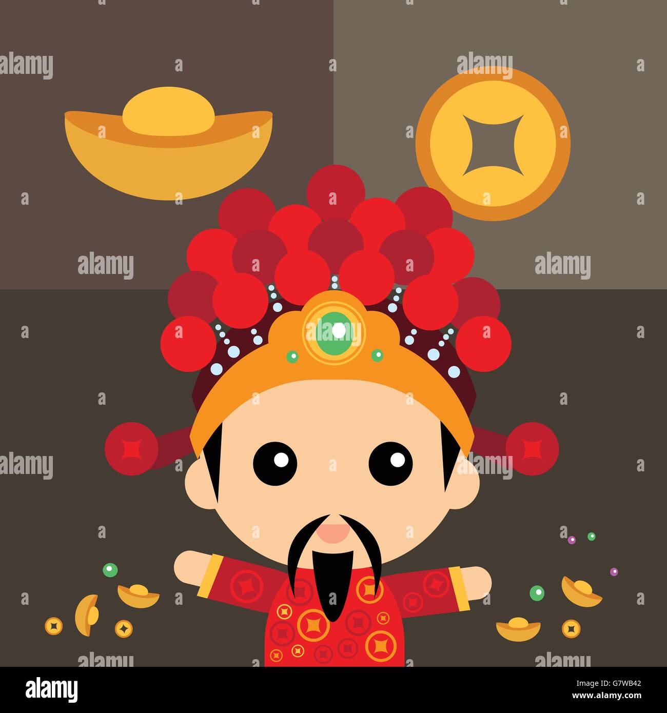 Chinese god ancient Stock Vector Images - Alamy