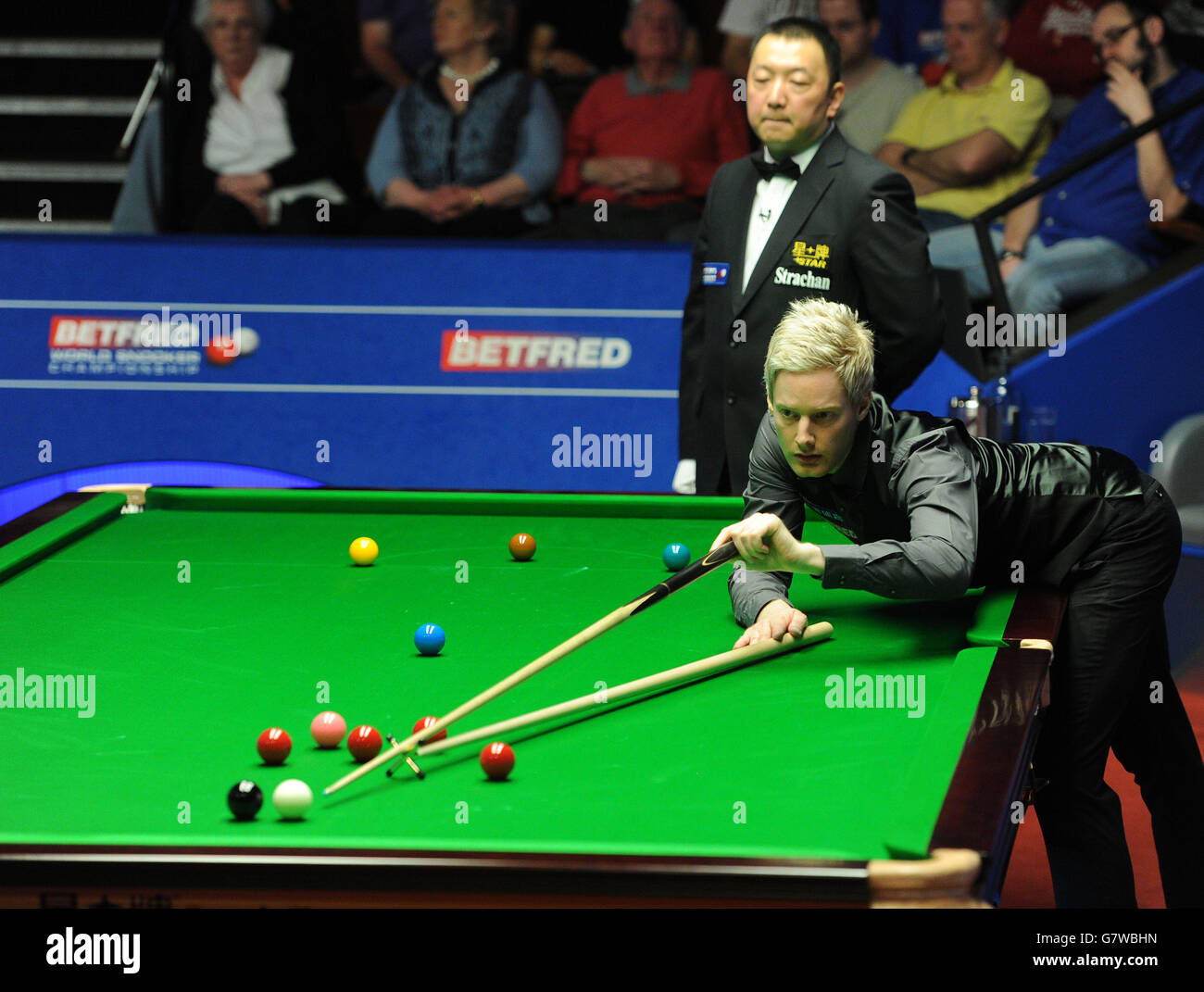 Snooker - Betfred World Championship - Day Two - Crucible Theatre. Neil ...