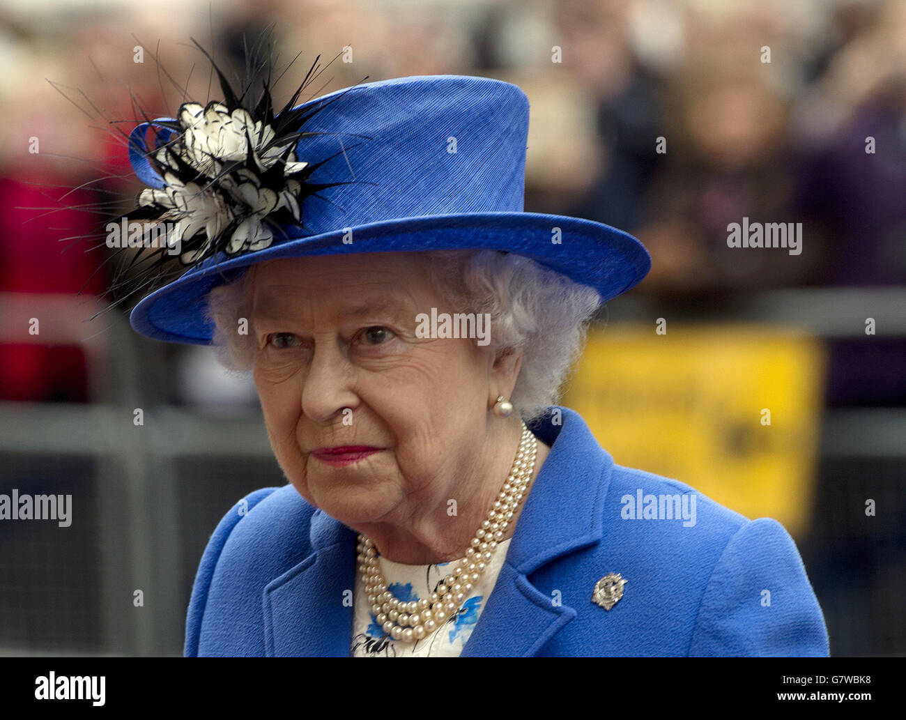 Queen Elizabeth II arrives to attend a reception for the Calgary ...