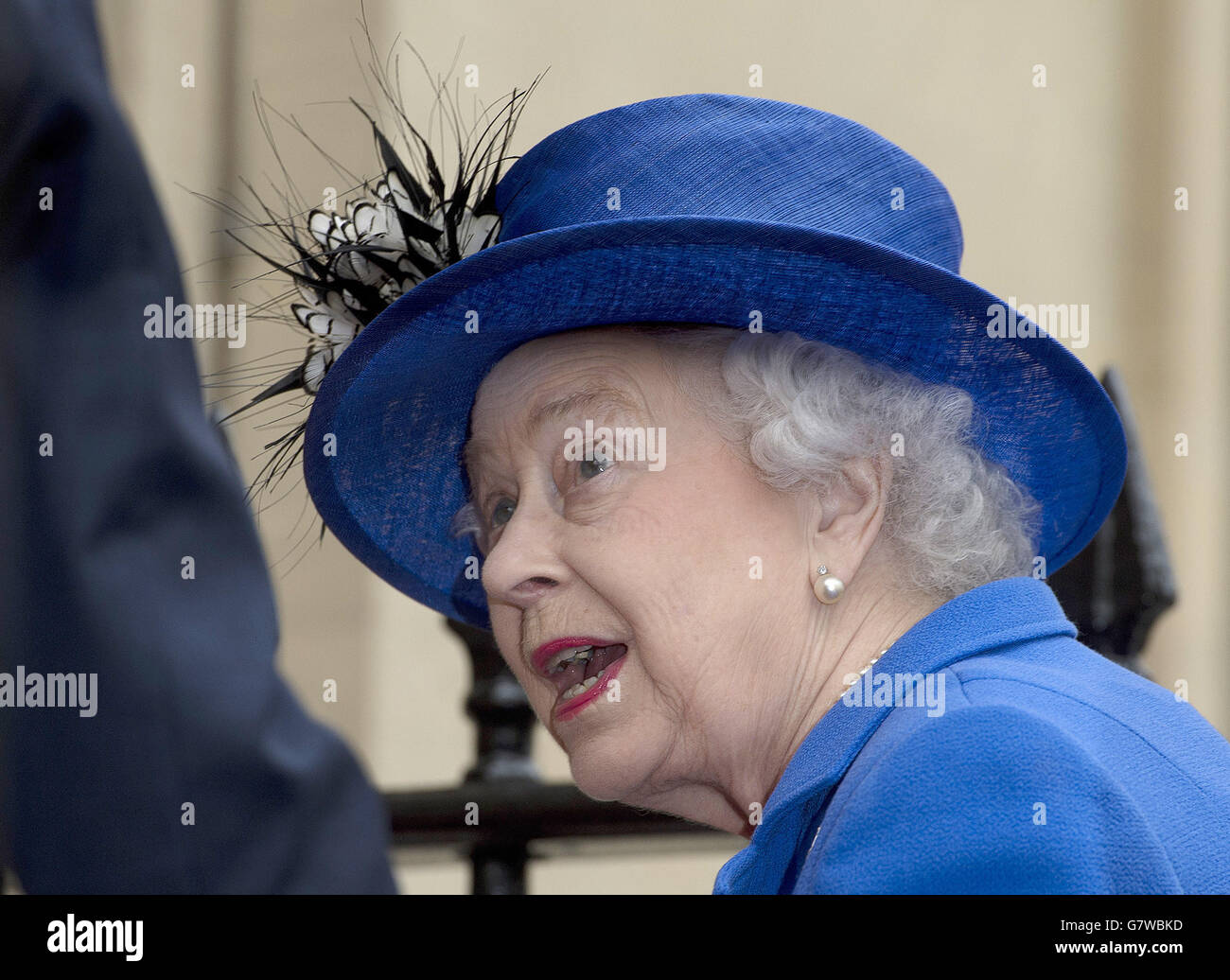 Queen Elizabeth II arrives to attend a reception for the Calgary ...