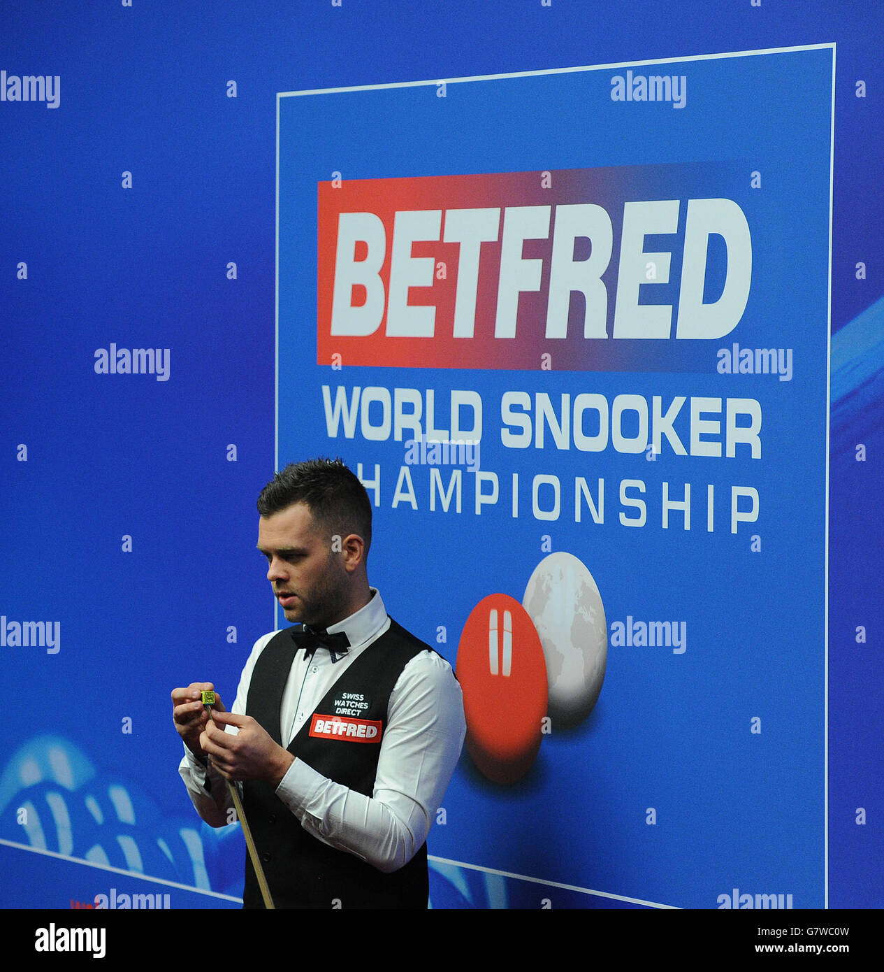 Jimmy Robertson at the table during the Betfred World Championships at ...