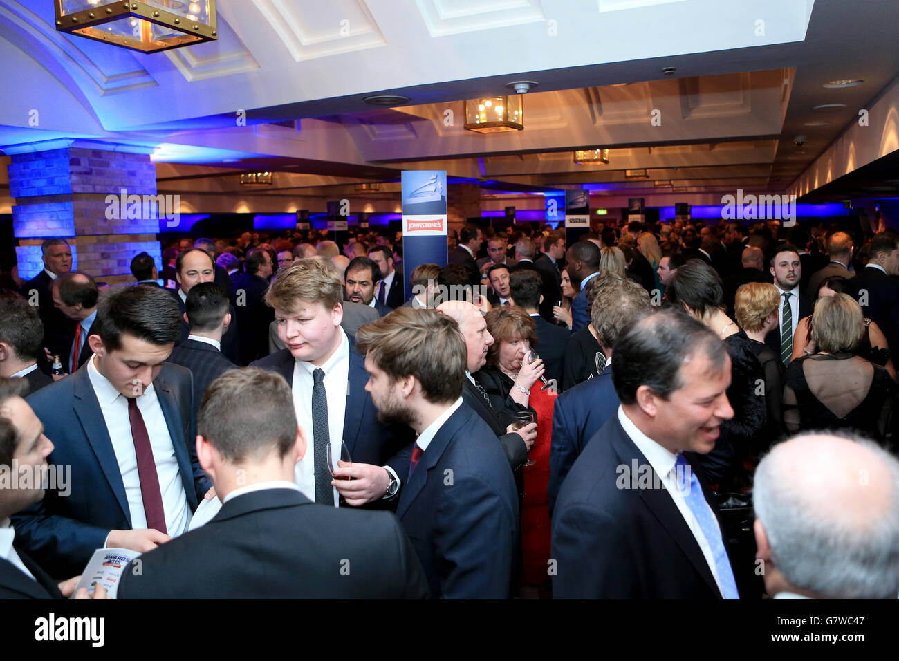 Guests mingle and enjoy welcome drinks at the Football League Awards ...