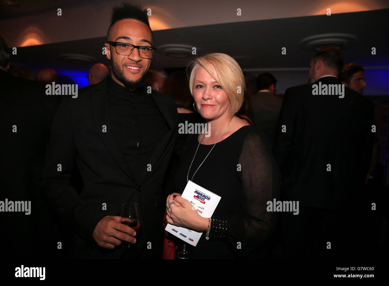Nathan Redmond with his mother Michelle Redmond at the Football League Awards 2015 at The ...