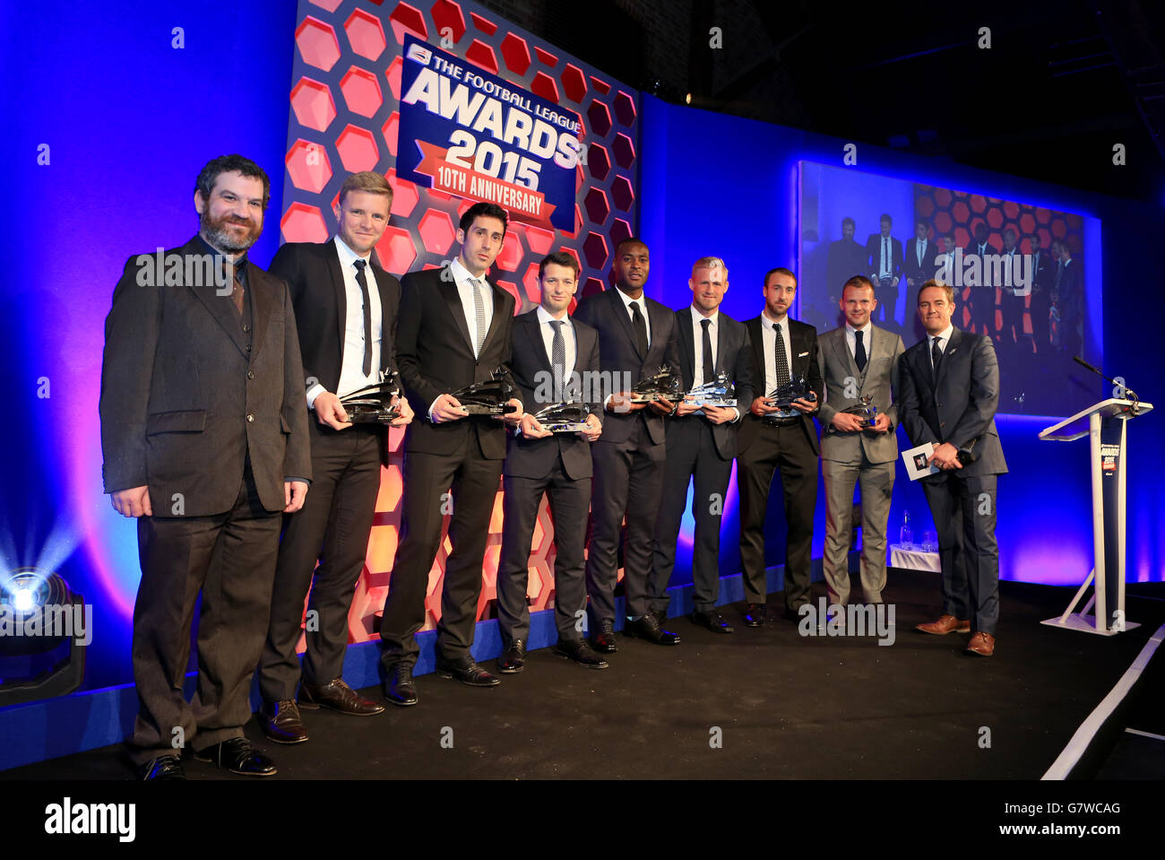 (left to right) Eddie Howe, Peter Whittingham, Wes Hoolahan, Wes Morgan ...