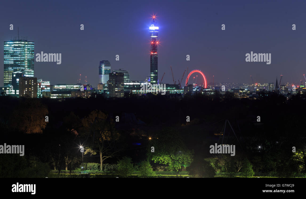 Views of london from a hill hi-res stock photography and images - Alamy
