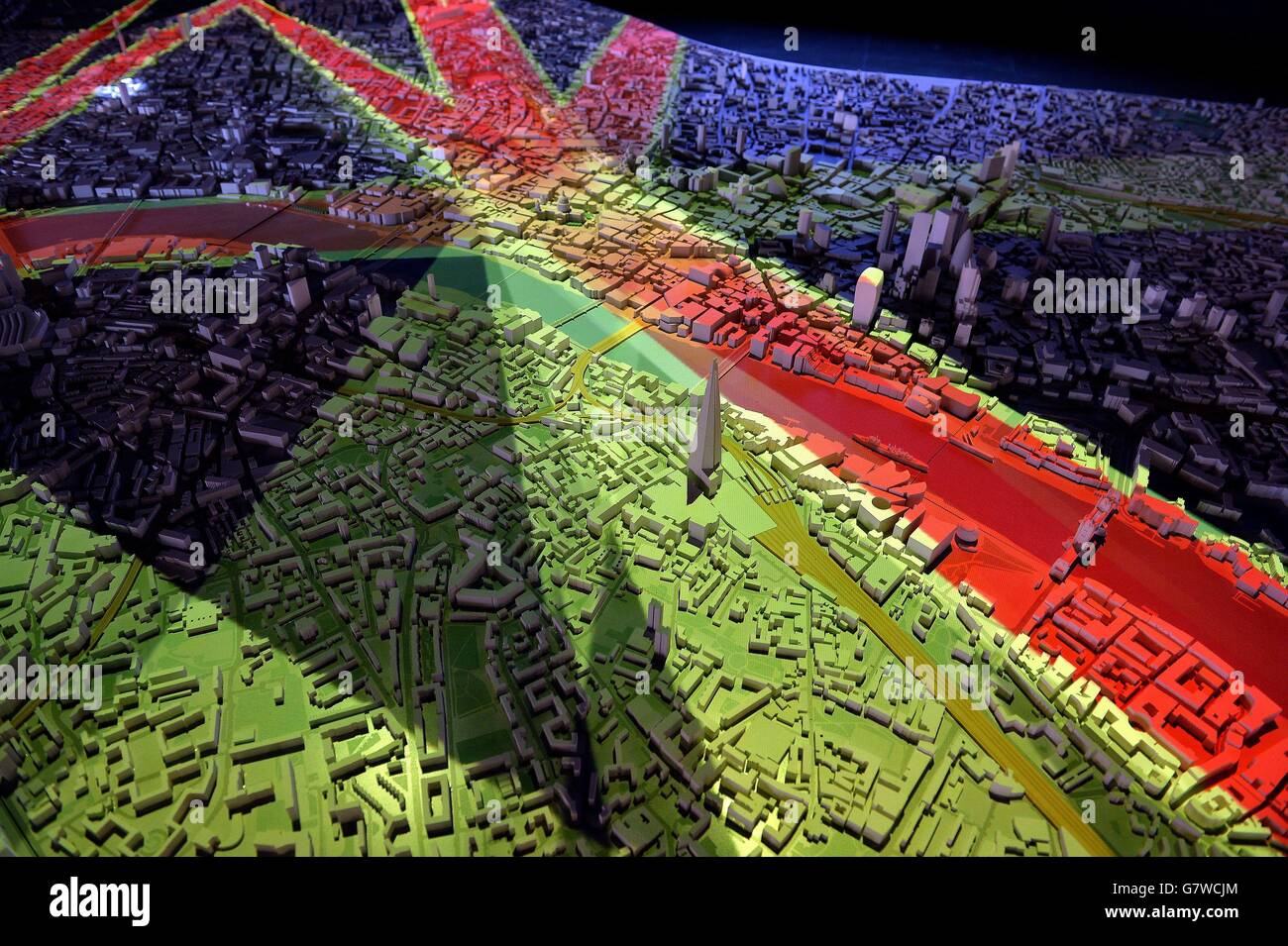 Interactive model of London Stock Photo - Alamy