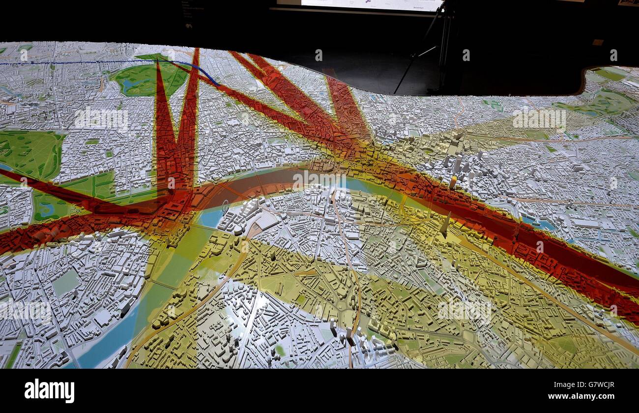 Interactive model of London Stock Photo - Alamy