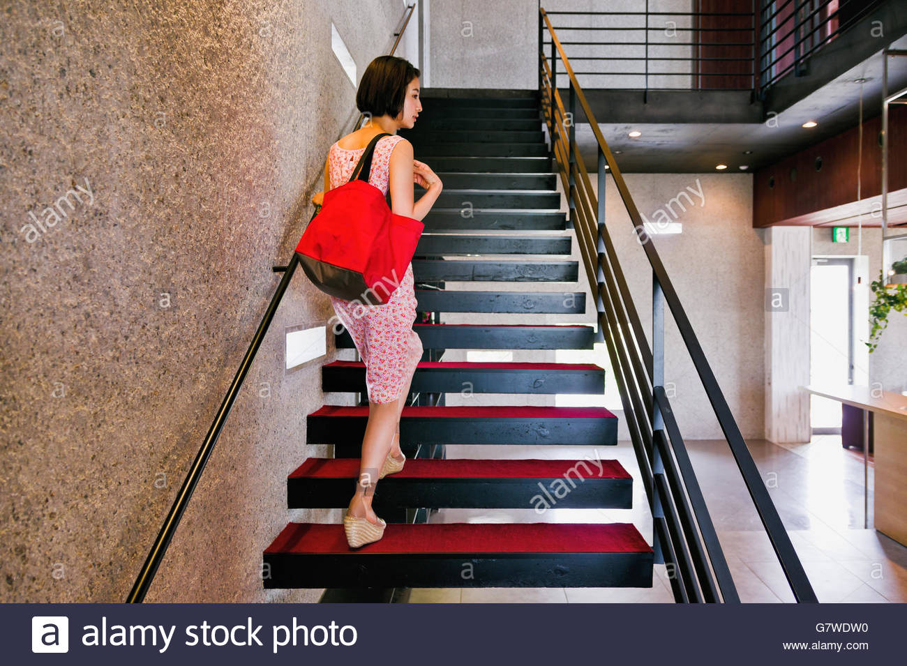 Climb Stairs Woman Stock Photos & Climb Stairs Woman Stock Images - Alamy