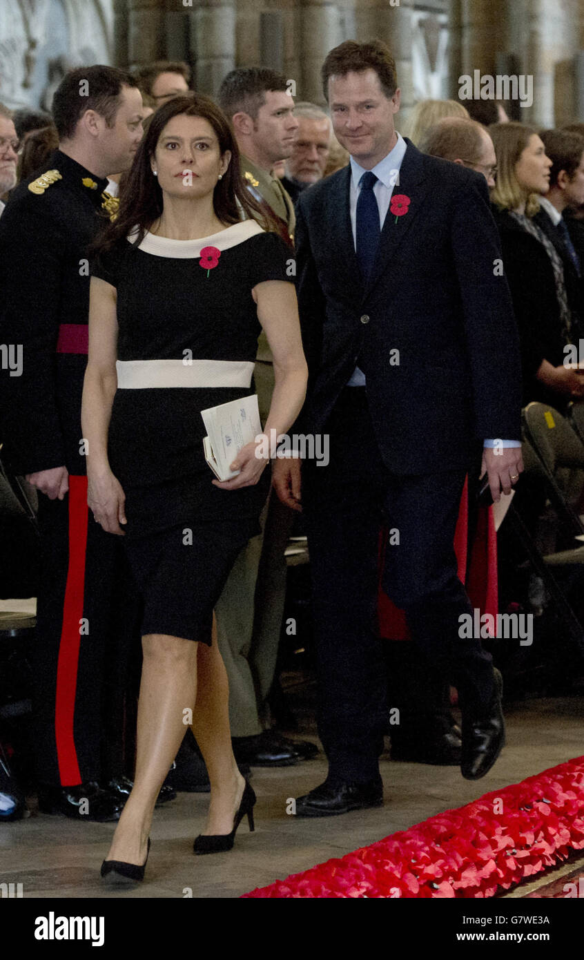 Liberal Democrat leader Nick Clegg and his wife Miriam Gonzalez ...