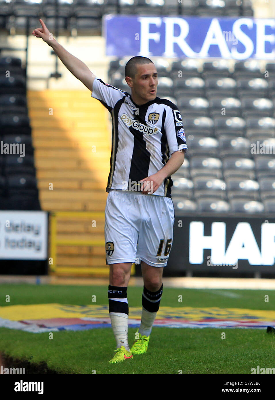 Notts County's Liam Noble celebrates scoring his sides second goal of ...