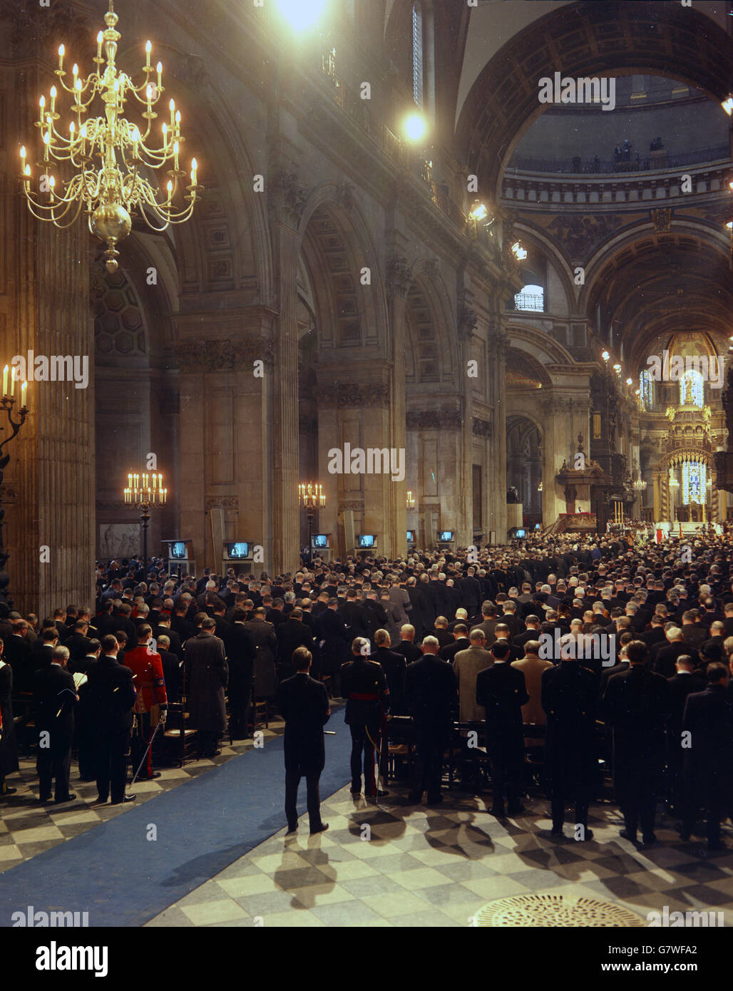 Politics - State Funeral of Sir Winston Churchill - St Paul's Cathedral ...