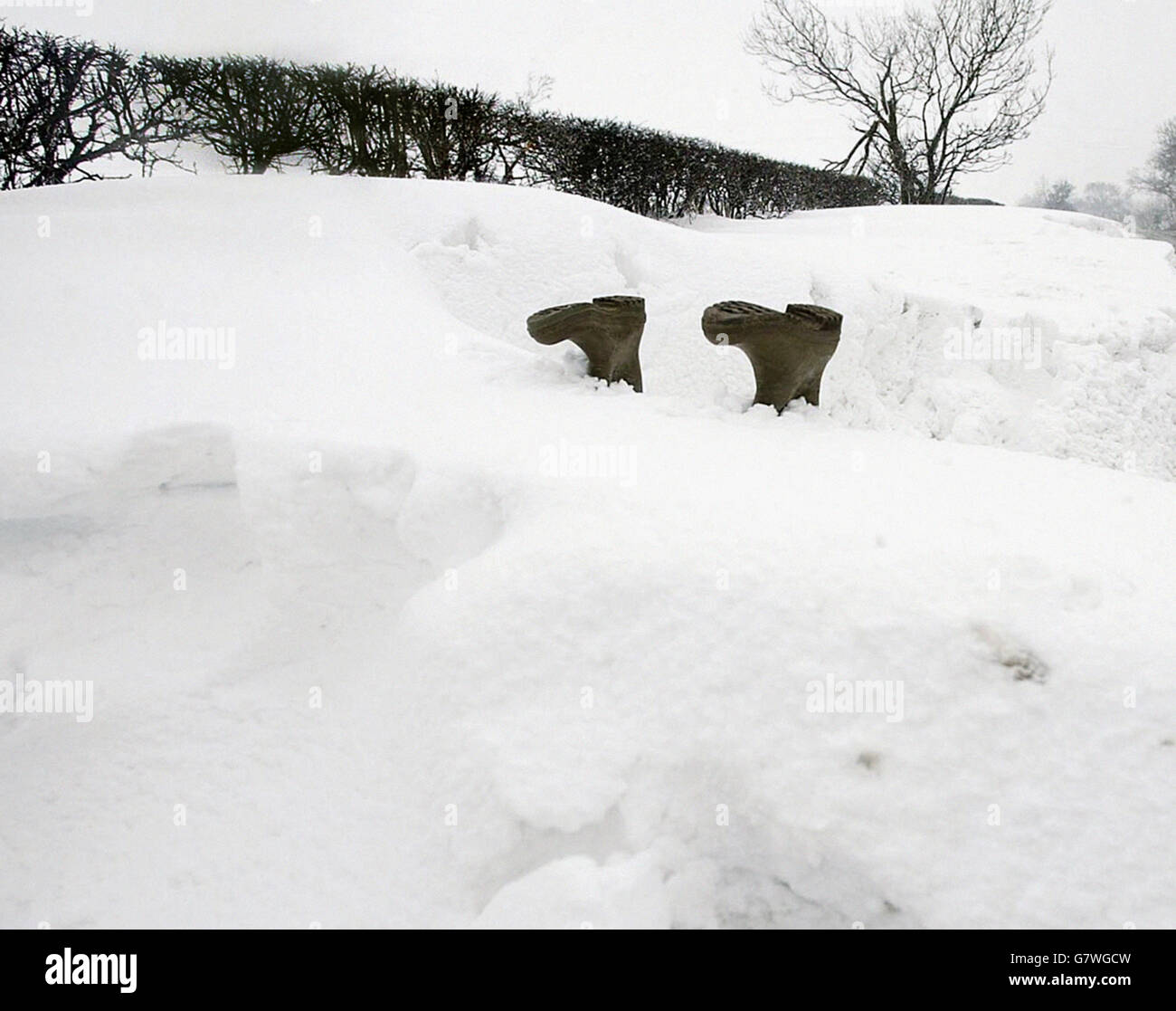 Heavy snow fell across county hi-res stock photography and images - Alamy