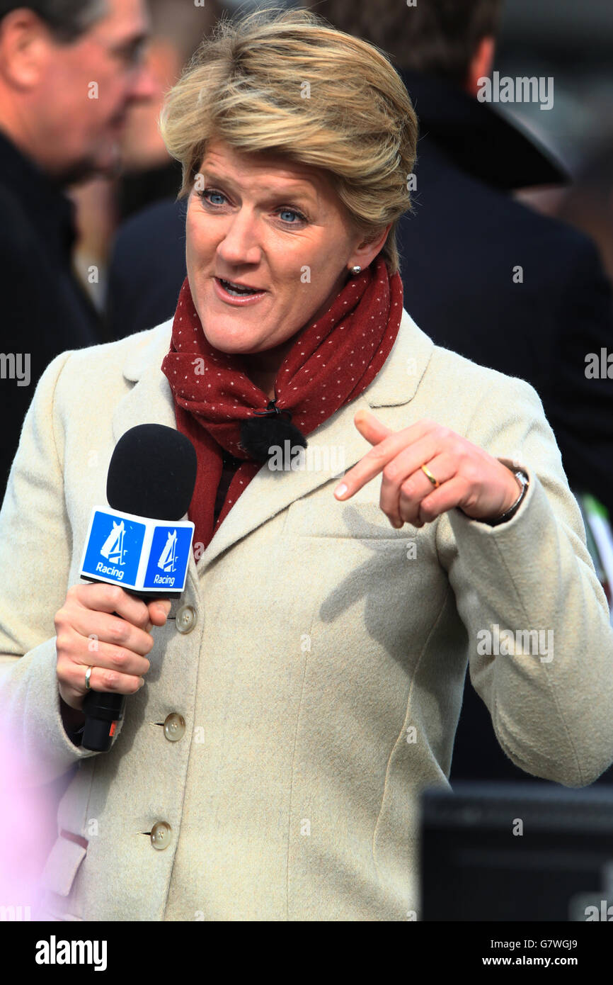 TV presenter Clare Balding working for Channel Four on St Patrick's Day ...