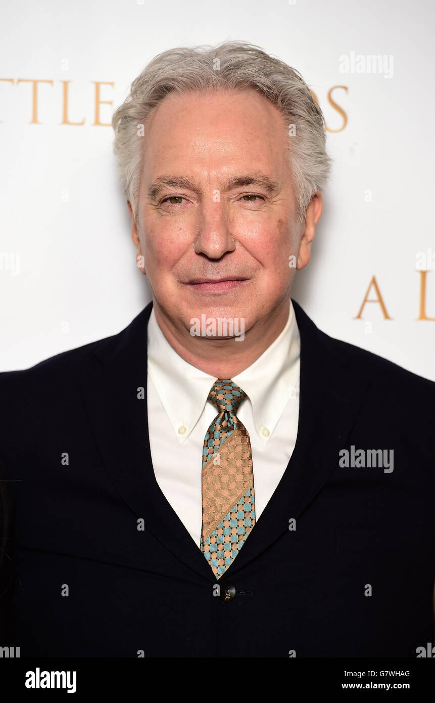 Alan rickman 2015 hi-res stock photography and images - Alamy