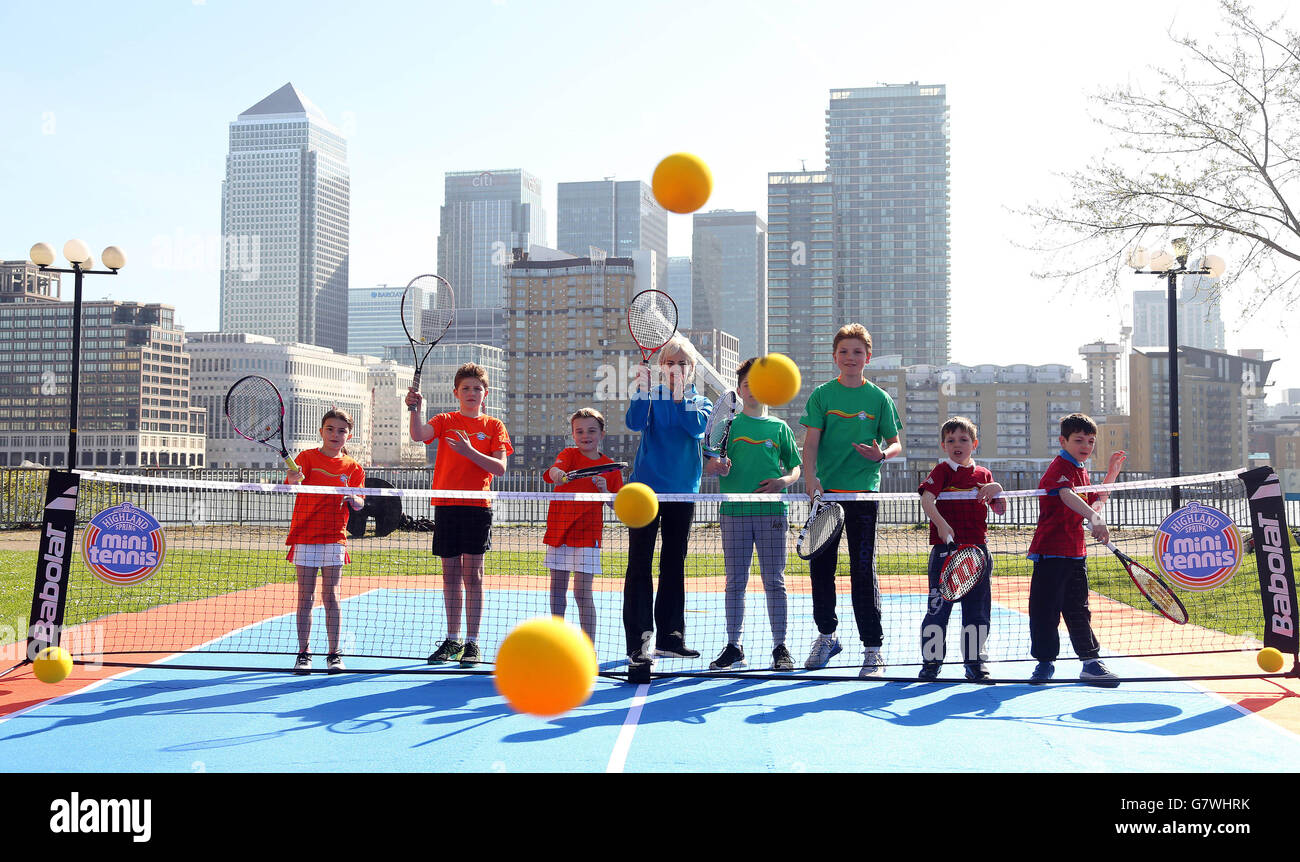 Highland Spring Everyone for Tennis campaign Stock Photo - Alamy