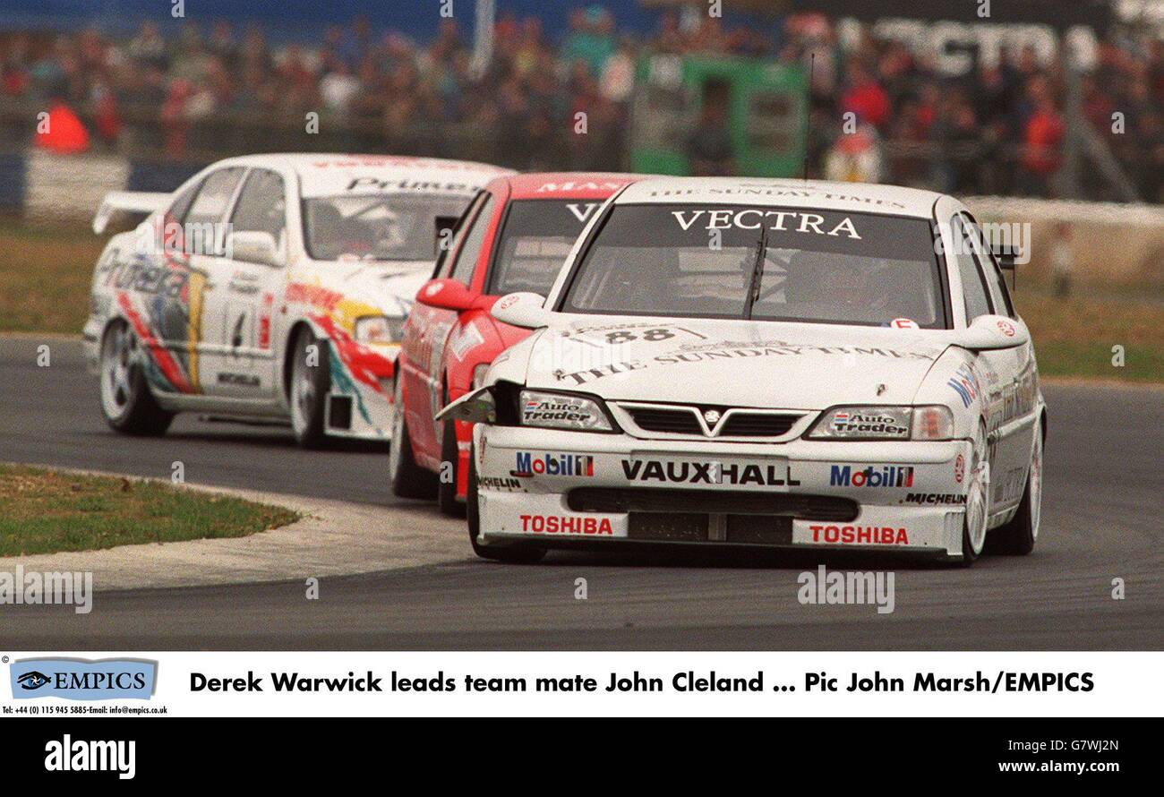 Motor Racing ... British Touring Car Championships. Derek Warwick leads ...