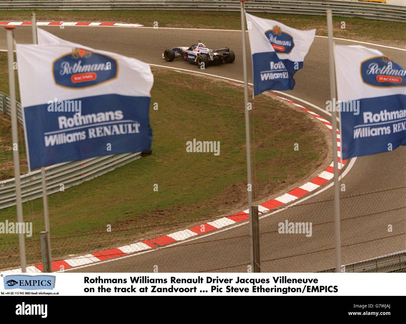 Formula one rothmans williams publicity day in zandvoort hi-res stock ...