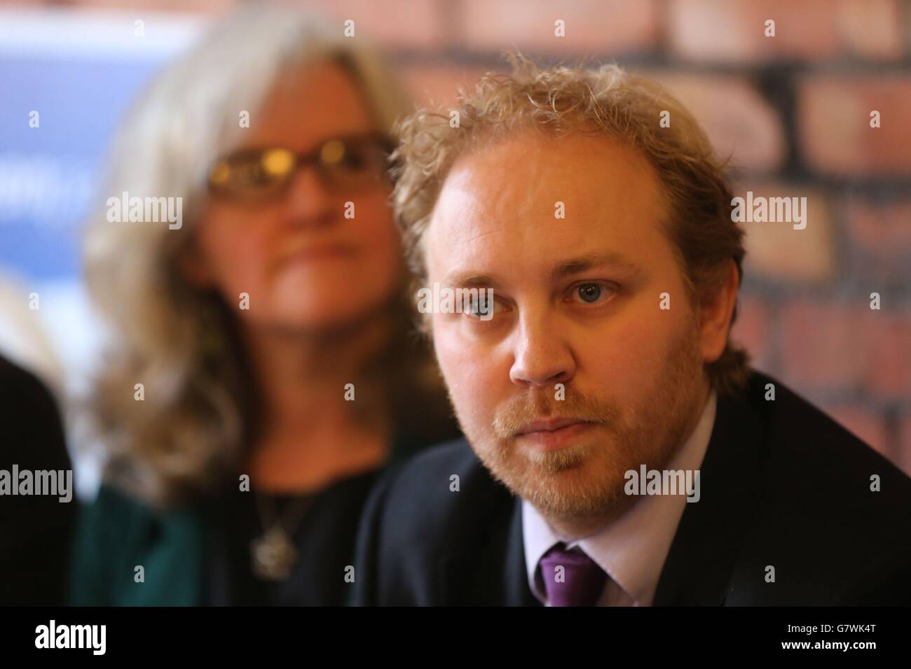 Green Party leader in Northern Ireland Steven Agnew at the party's ...