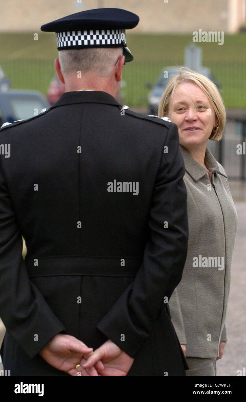 unveiling new roads initiative - Fettes police station Stock Photo - Alamy