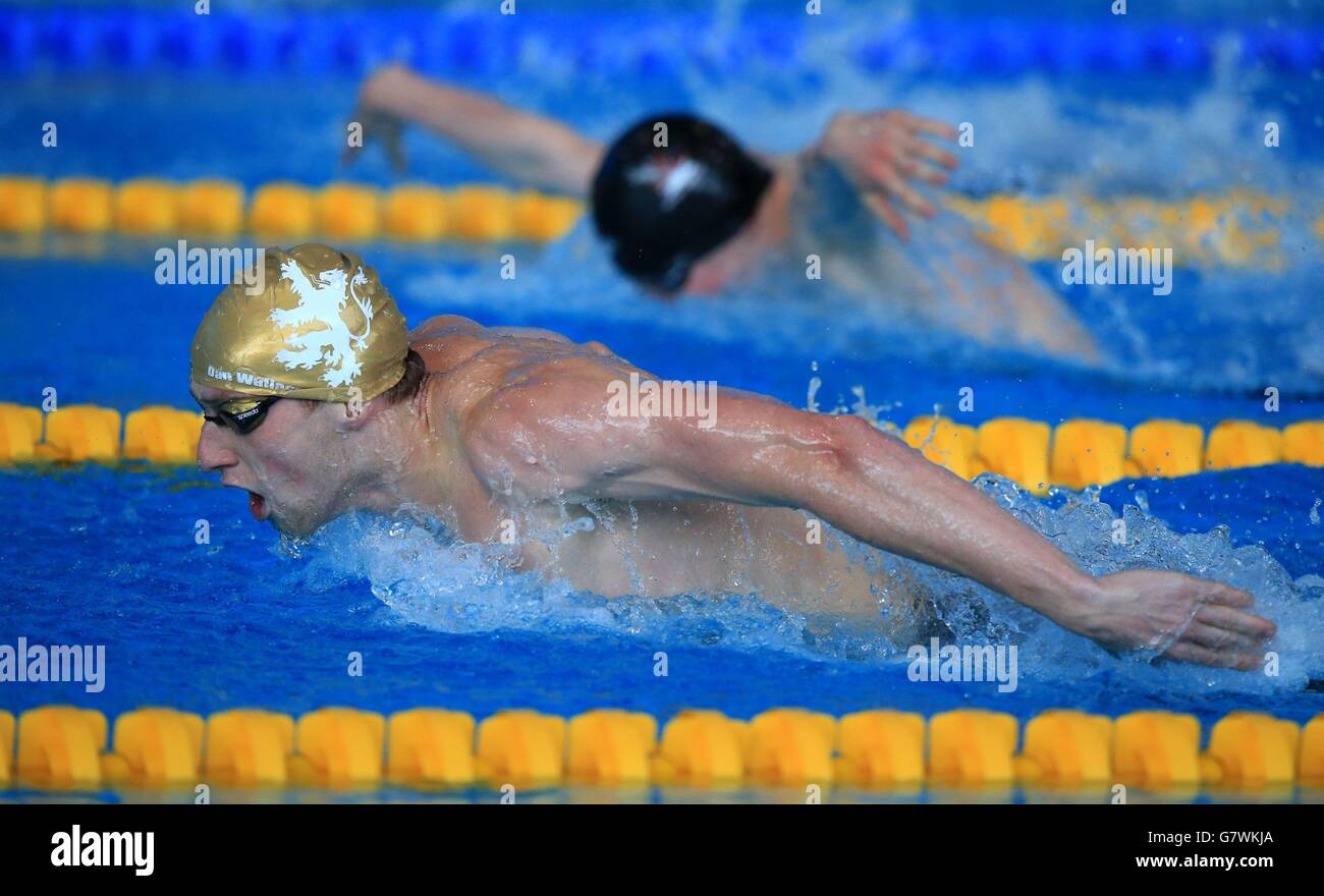 Dan Wallace during the men's 400m IM heat during the British Swimming ...