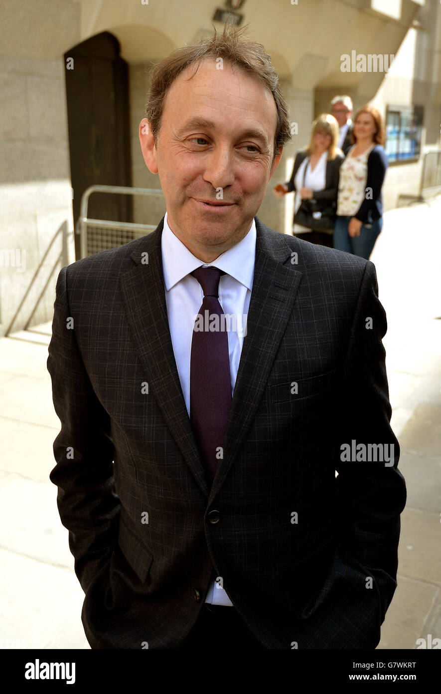 The Sun's night news editor Brandon Malinsky leaves the Old Bailey in ...