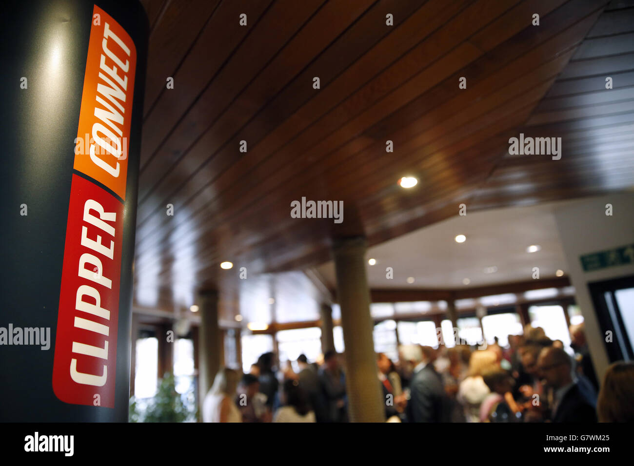 Clipper Signage at the launch reception for Clipper Connect at St ...