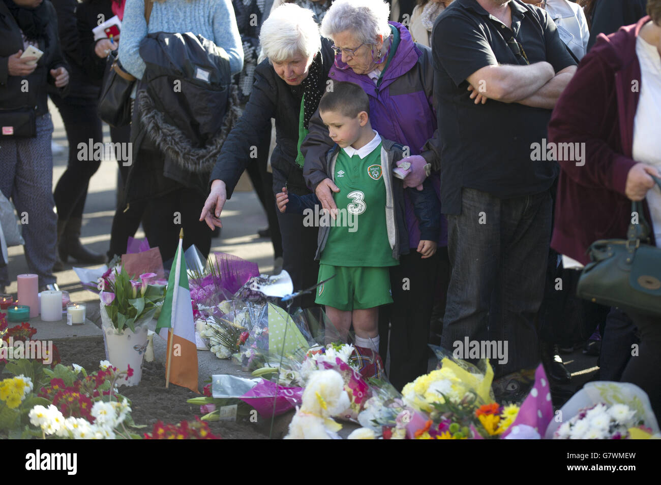 Anne forbes and grandson evin mcbride hi-res stock photography and ...