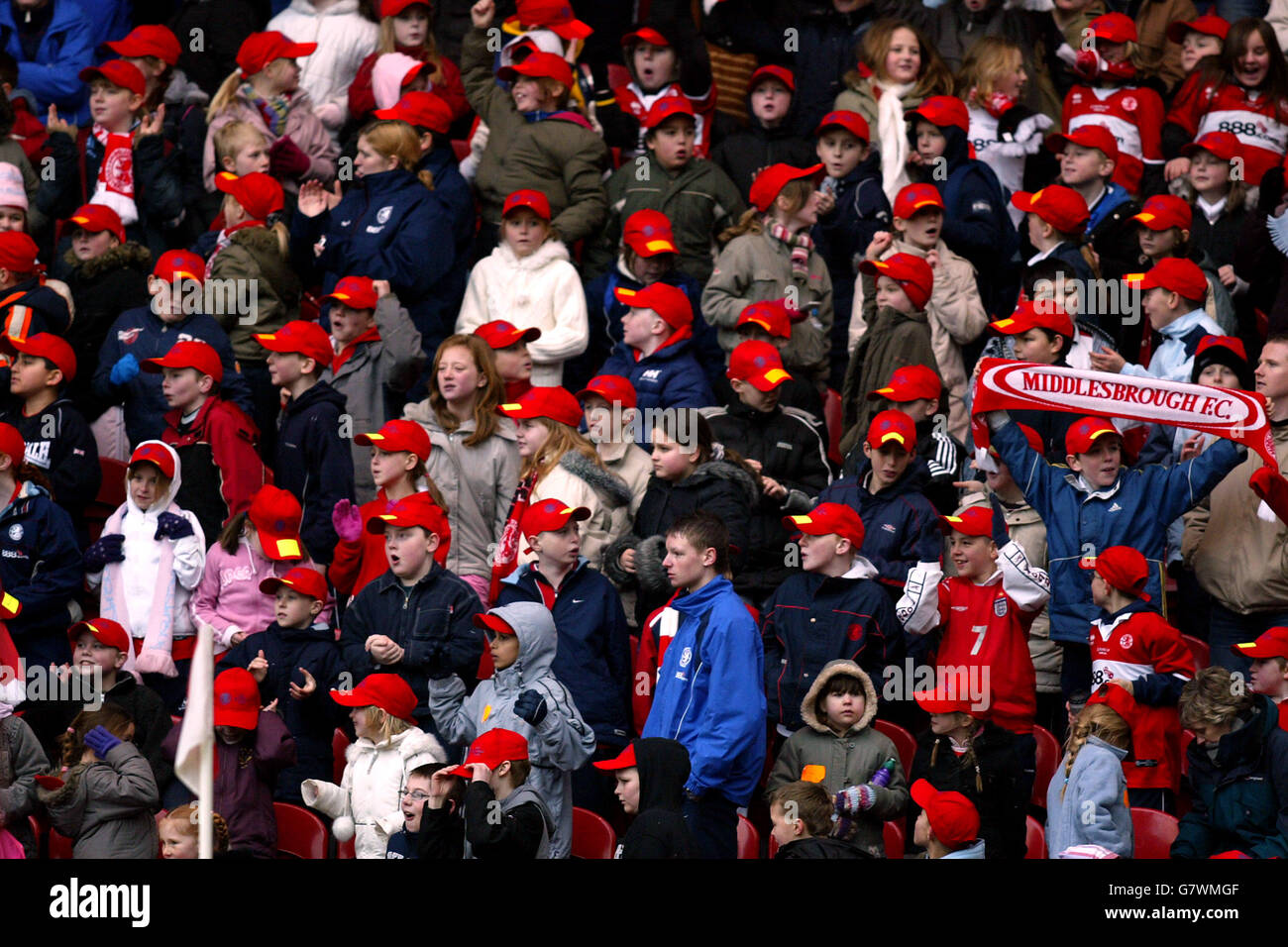 Middlesbrough fans soak up the atmosphere at the Riverside prior to the ...