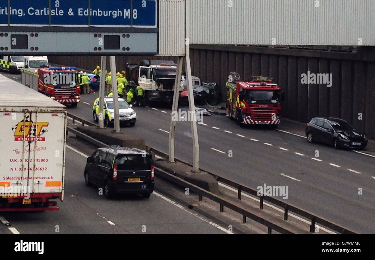 M8 crash hi-res stock photography and images - Alamy