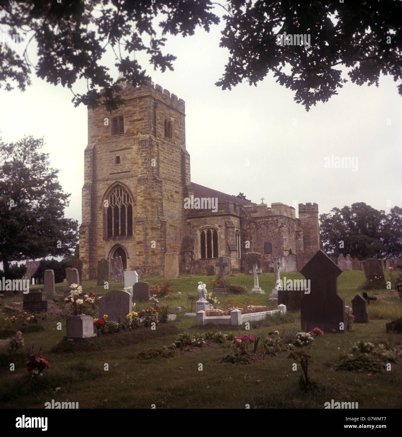 Buildings and Landmarks - St George's Parish Church - Benenden Stock ...