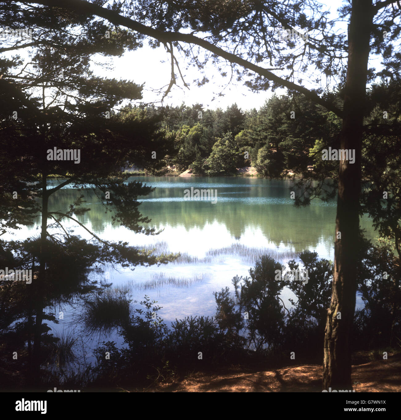 Buildings and Landmarks - The Blue Pool - Wareham Stock Photo - Alamy