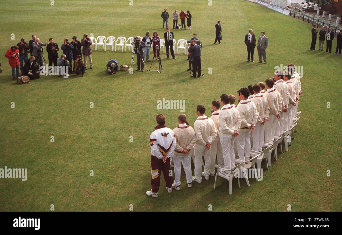 Cricket ... Northants C.C. Photocall Stock Photo - Alamy