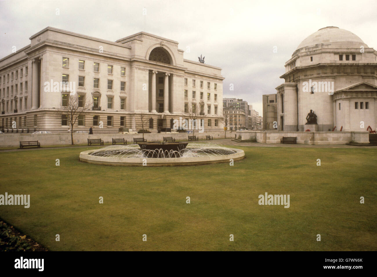 The Hall of Memory (r), a memorial to the dead of World War II, in ...