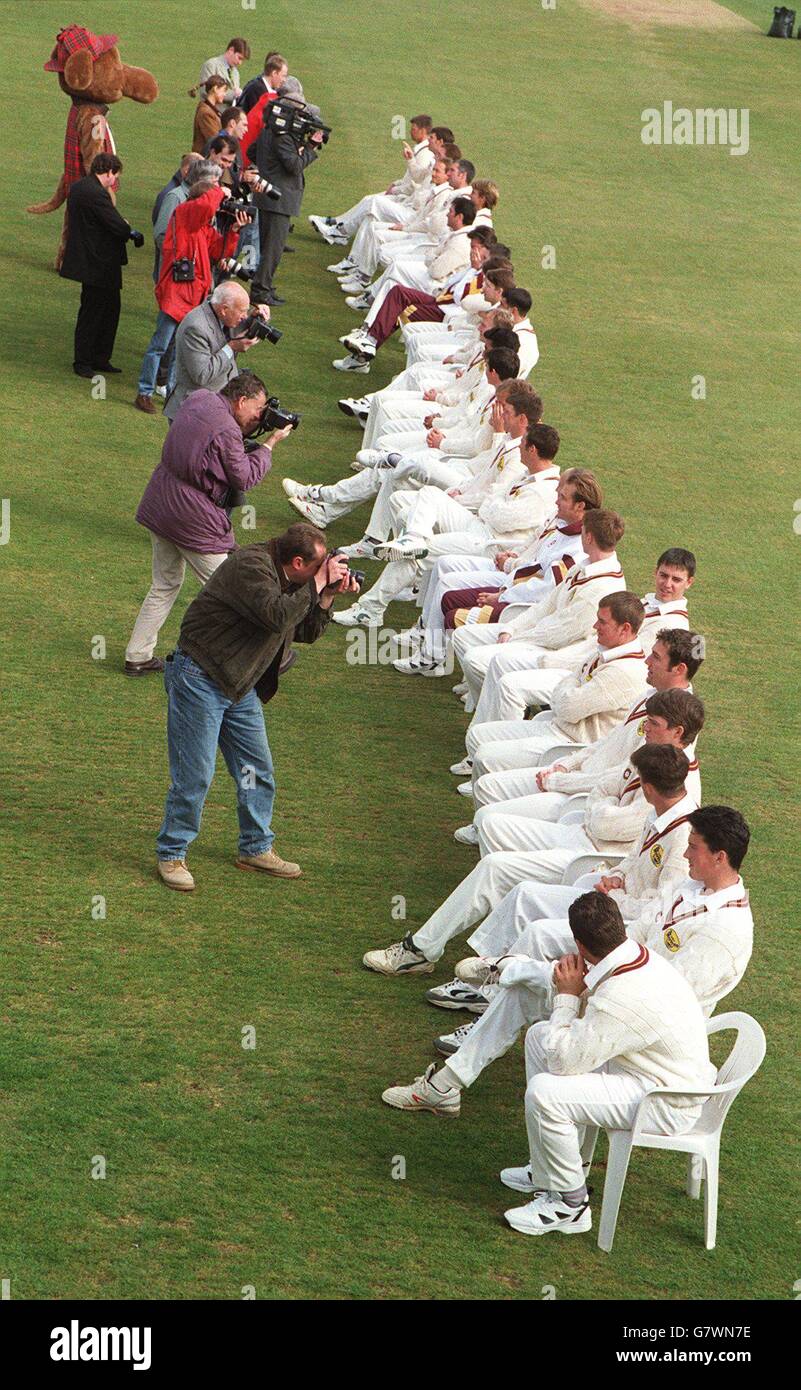 Cricket ... Northants C.C. Photocall Stock Photo - Alamy