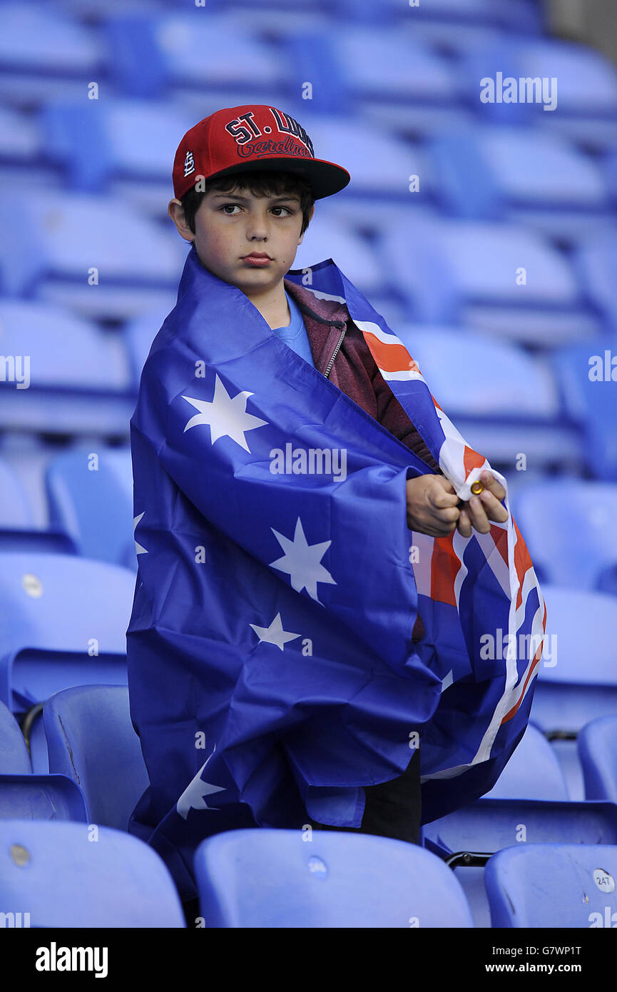 A young Reading supporters show their support for Reading's Australian ...