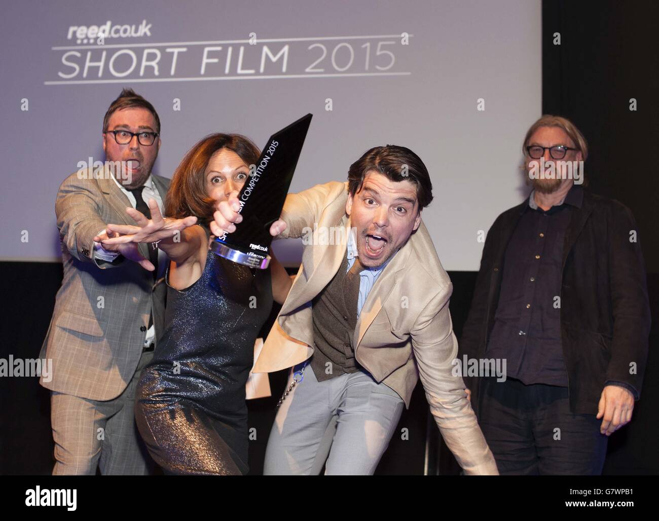 Actor and director, Andrew-Lee Potts is presented with the Grand Prix ...