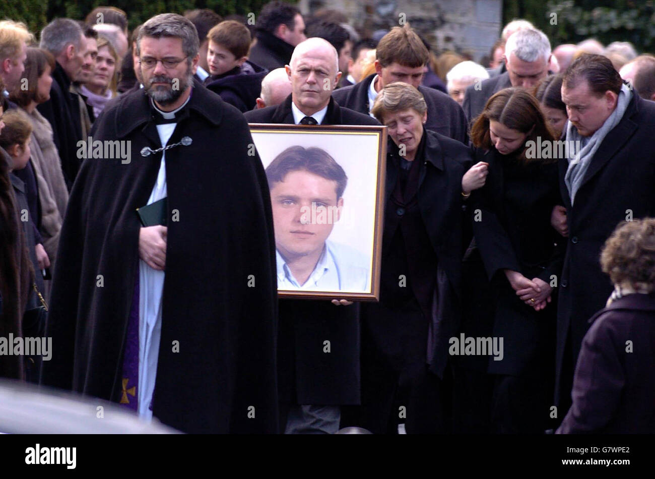 Led by the Reverend James Gardom the father of murdered traveller ...