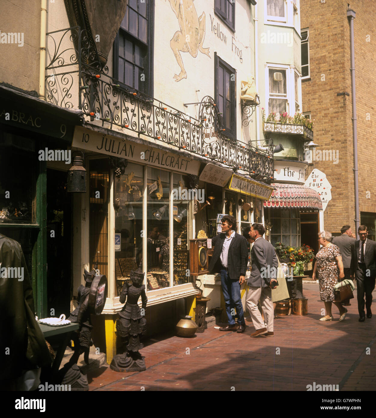 A scene in The Lanes, based in Brighton. There are a collection of ...