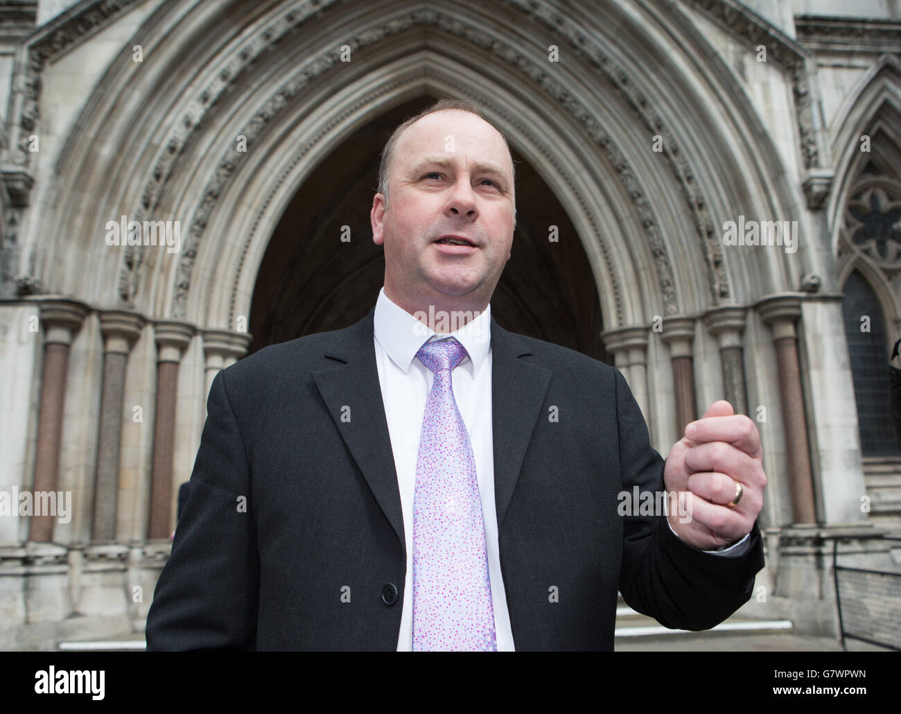 Chip shop owner Barry Beavis, 48, from Chelmsford, Essex, outside the ...