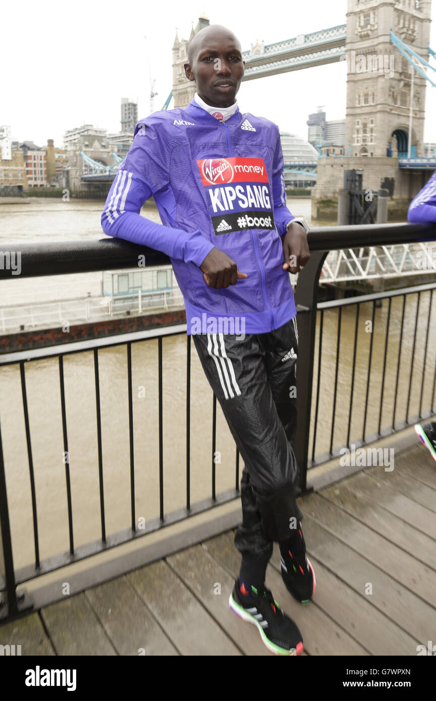 Elite Kenyan runner Wilson Kipsang during a photocall for the Elite Men ...