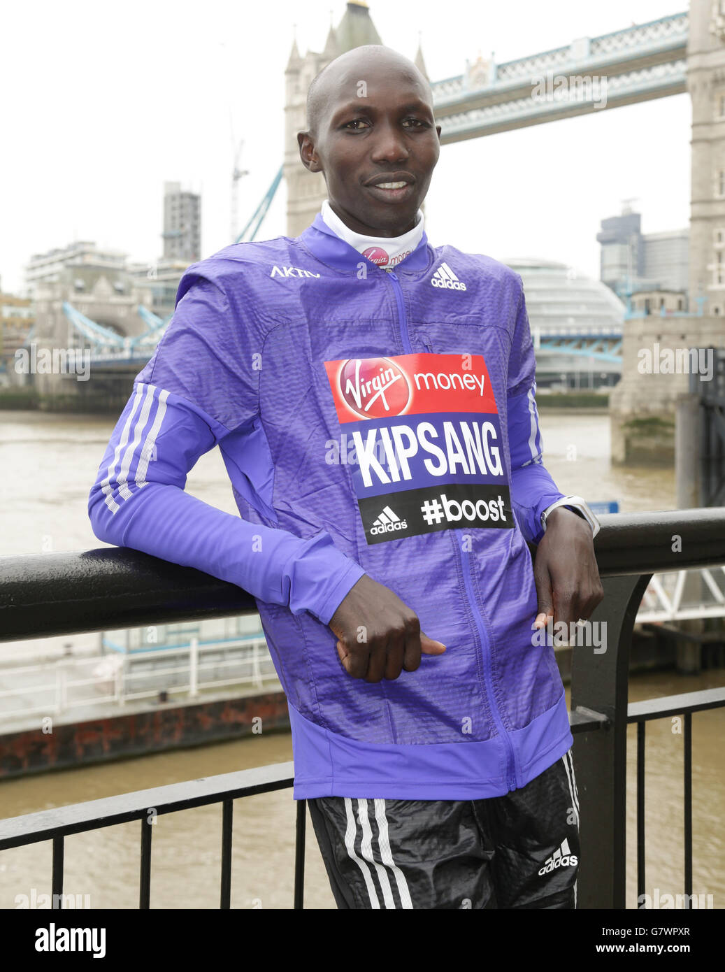 Elite Kenyan runner Wilson Kipsang during a photocall for the Elite Men ...