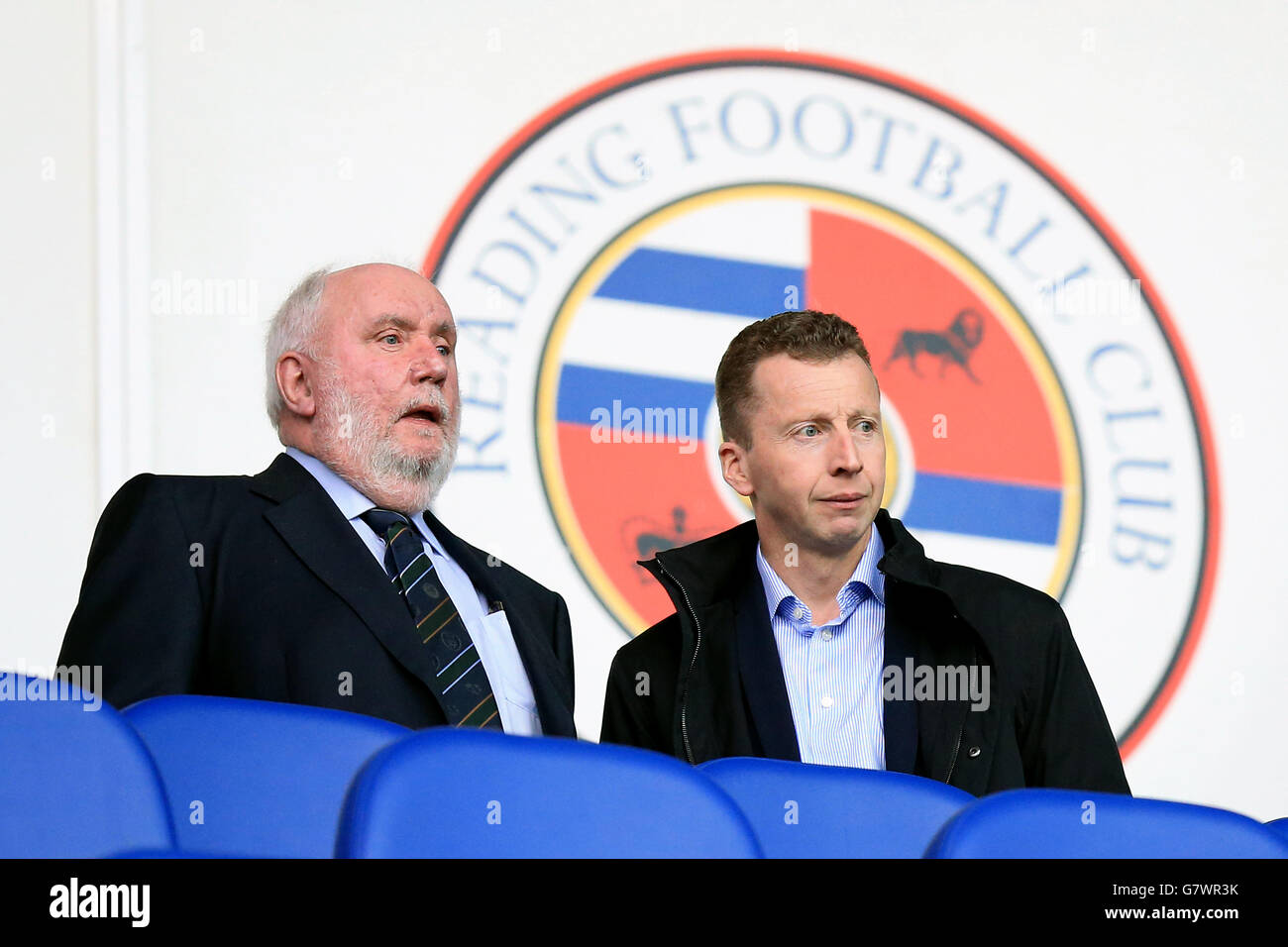 Reading Patron Graham Dougall (left) and Director of Football Nicky ...